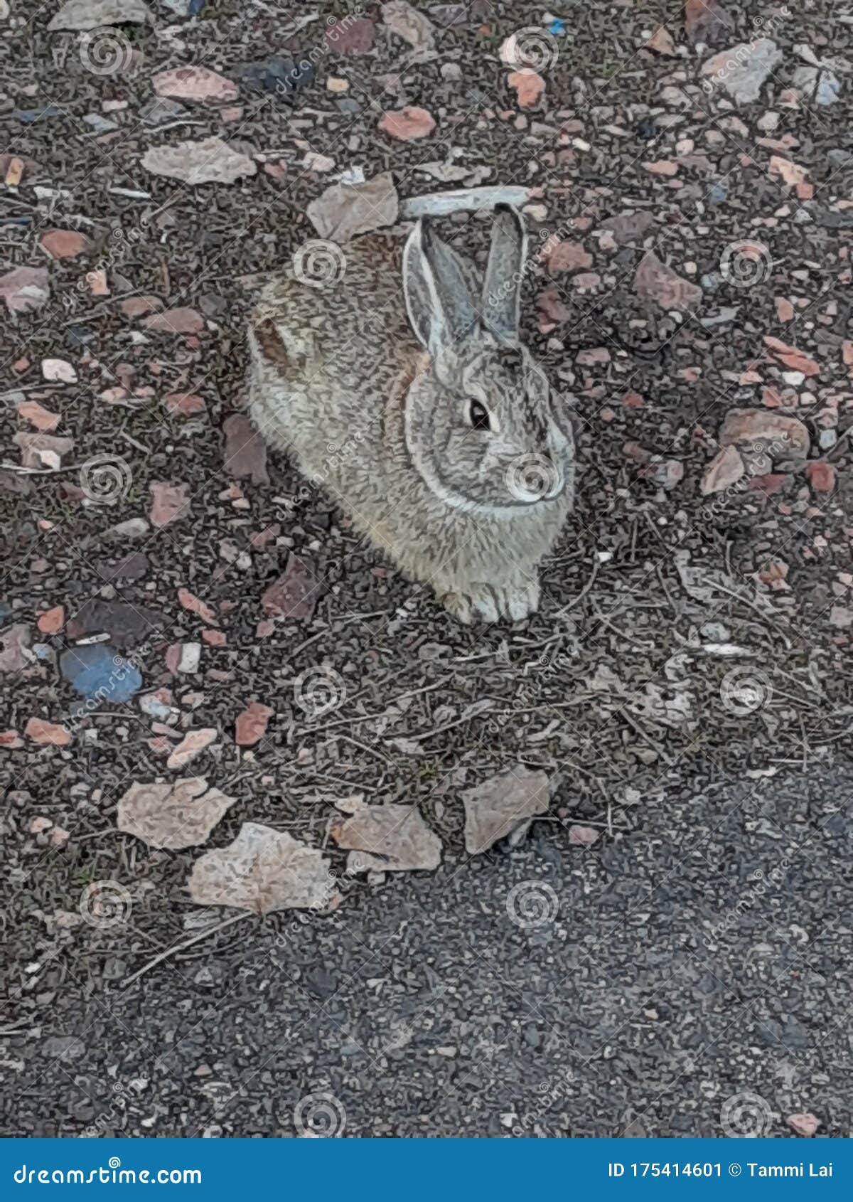 Rabbit in Sheridan stock image. Image of wyoming, rock - 175414601