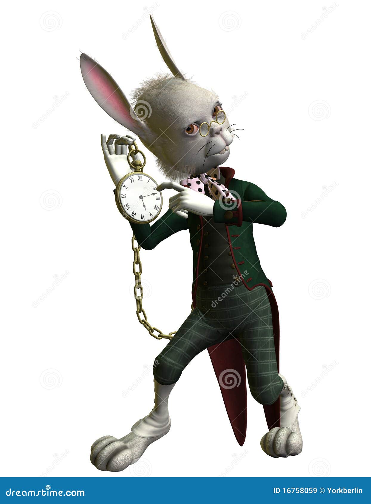 Rabbit shows a Clock stock illustration. Illustration of haste - 16758059
