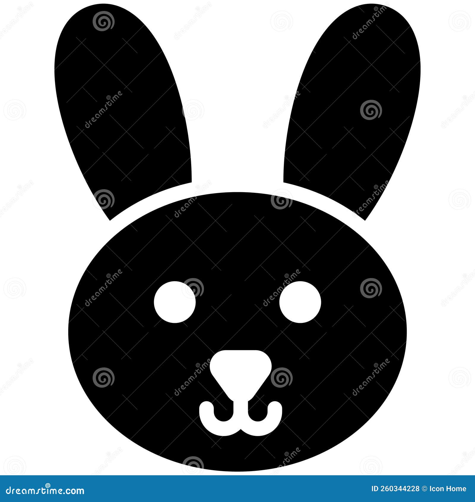 Rabbit Silhouette, Black Glyph Icon Stock Vector - Illustration of ...