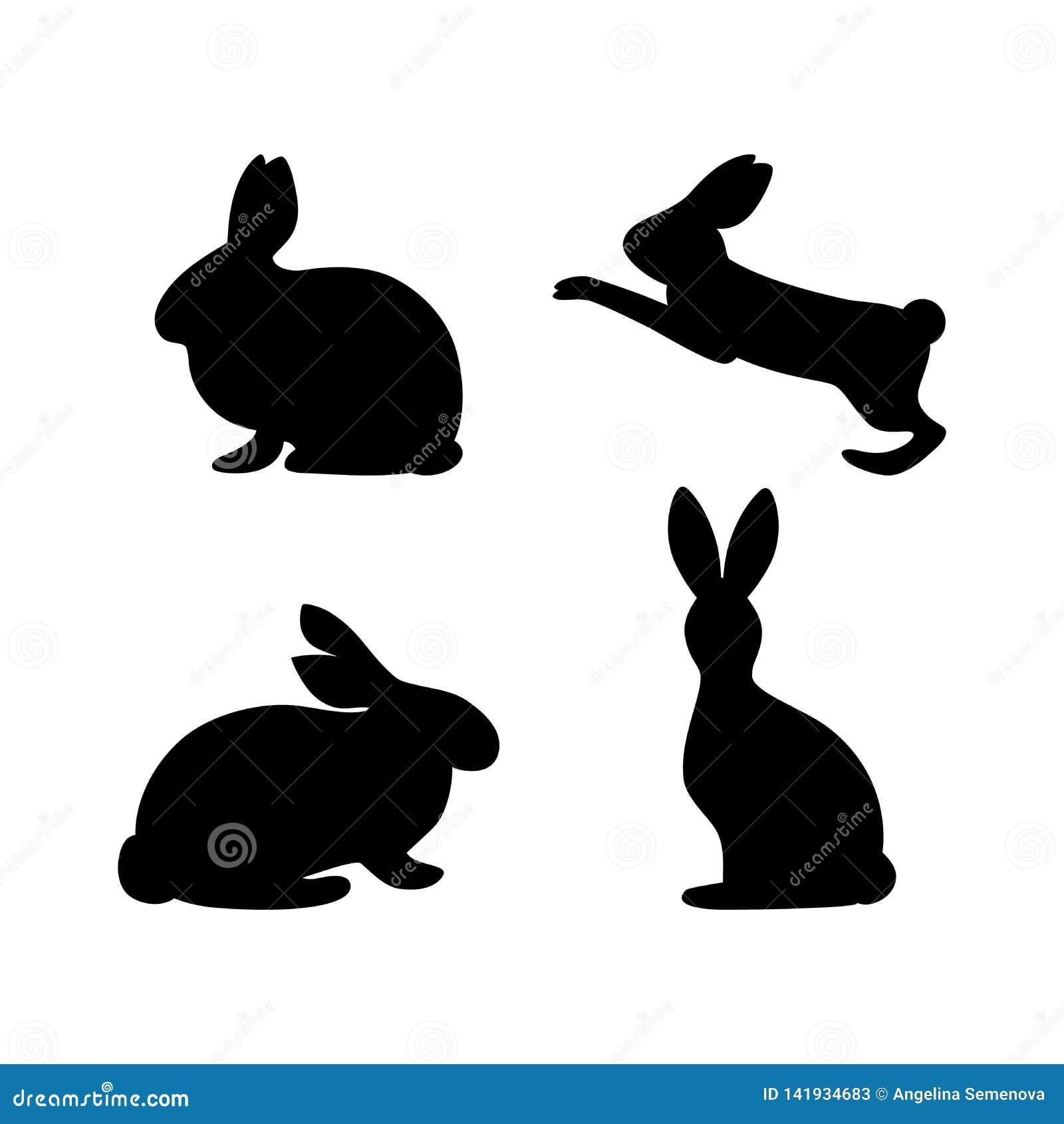 Sitting Rabbit Silhouette