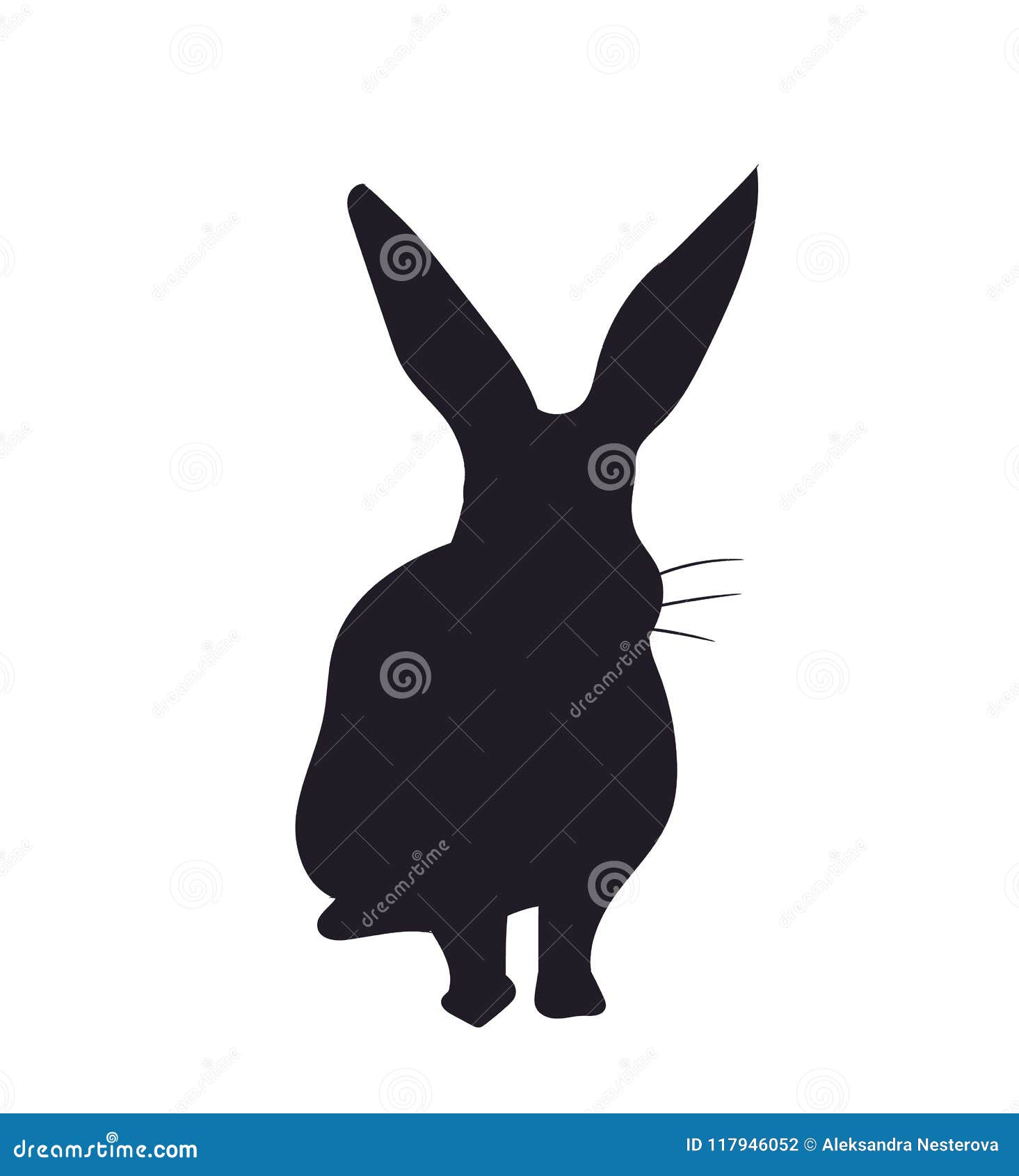Rabbit Sits Silhouette, Vector, Stock Vector - Illustration of bunny ...