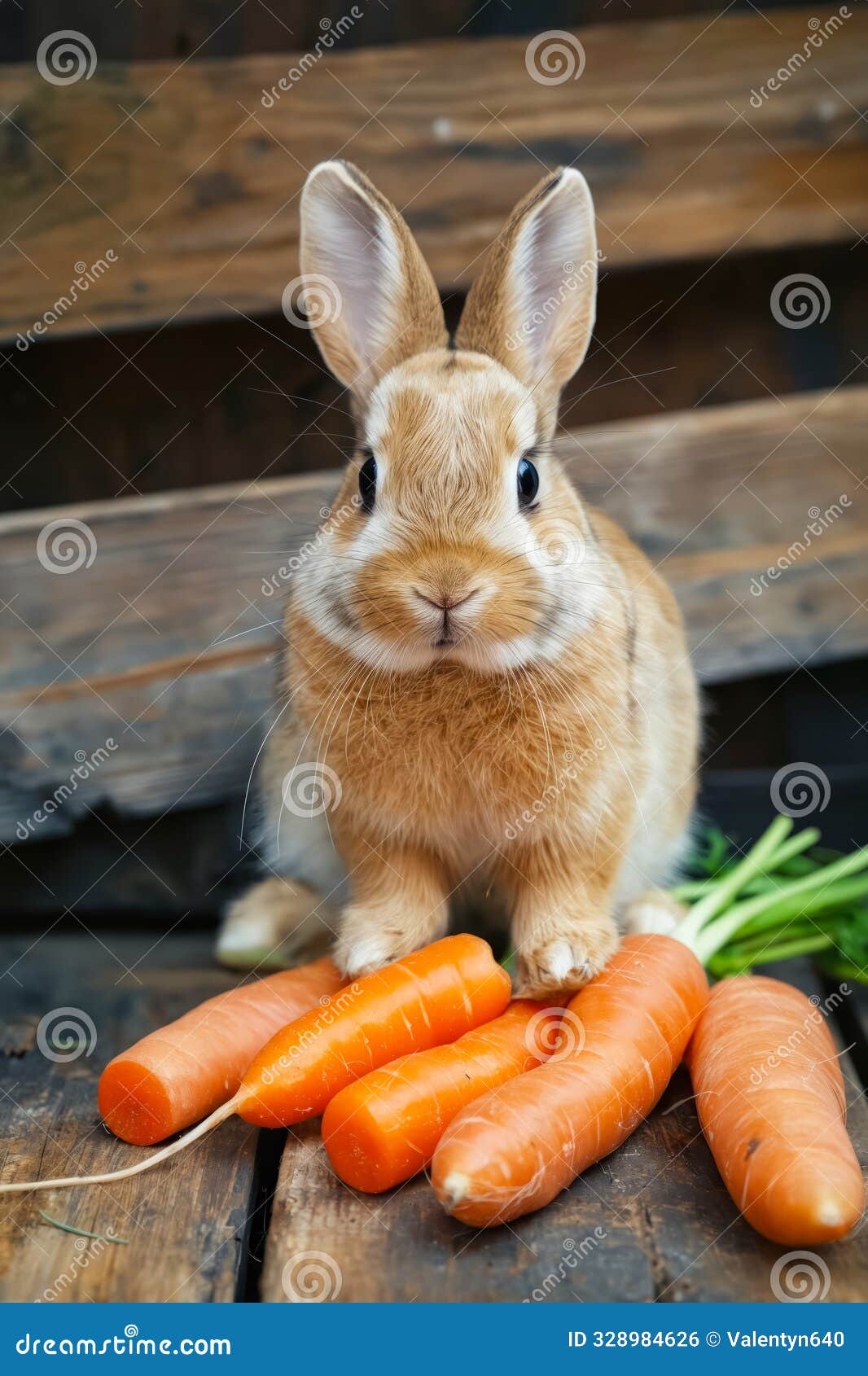 A Rabbit Sitting on Top of a Pile of Carrots. Generative AI Stock Photo ...