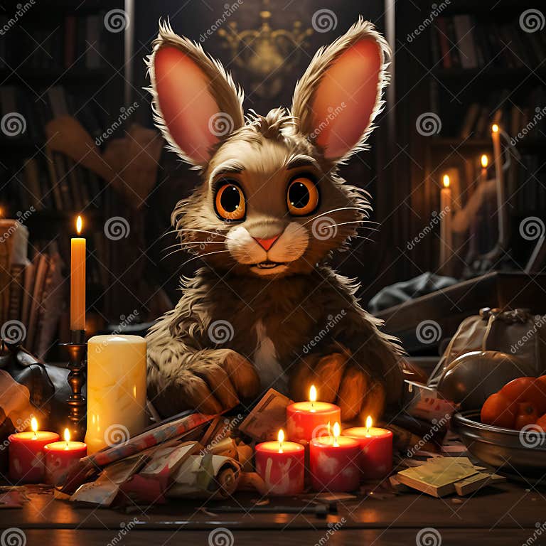 Rabbit Sorting Mail AI Generated Stock Illustration - Illustration of ...