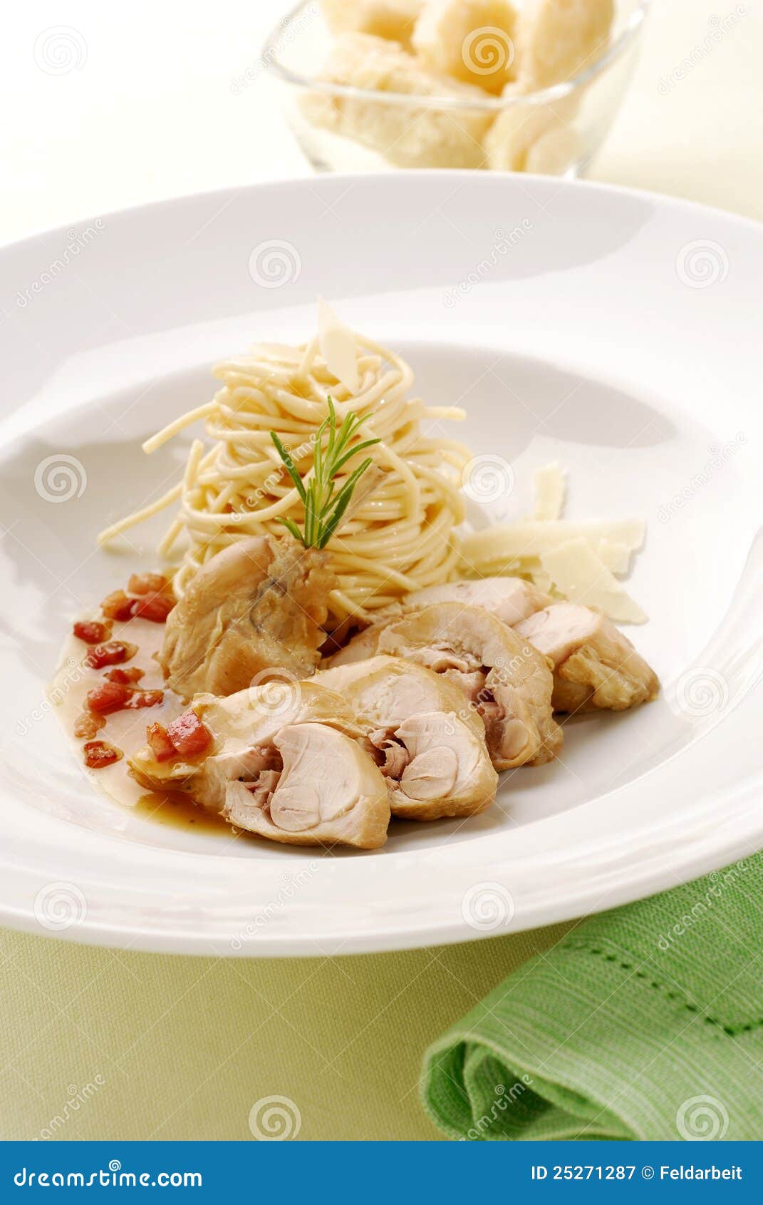 Rabbit with spaghetti stock image. Image of napkin, dish - 25271287