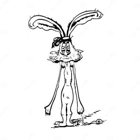 Rabbit in stress stock vector. Illustration of depressed - 23913658