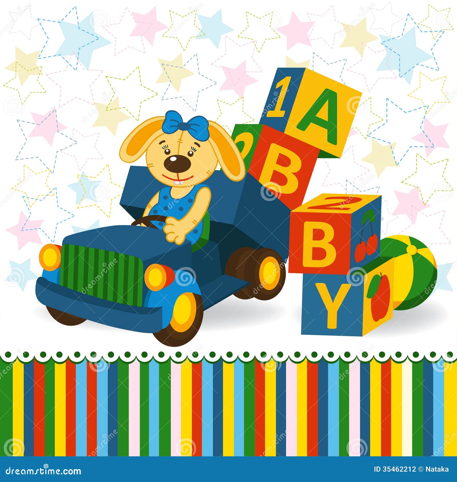 Baby Blocks Set 1 Of 3 - Capital Letters Alphabet Vector Illustration ...