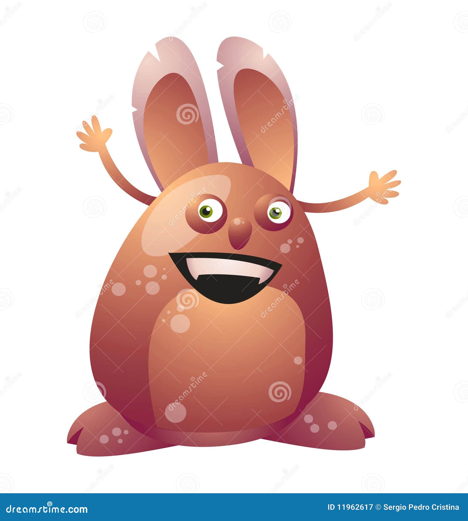 The rabbit with vampire stock illustration. Illustration of land - 11962617