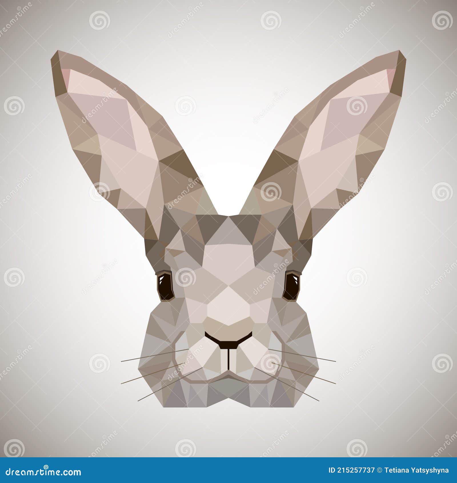 Rabbit Vector Illustration in Polygonal Style Stock Vector ...