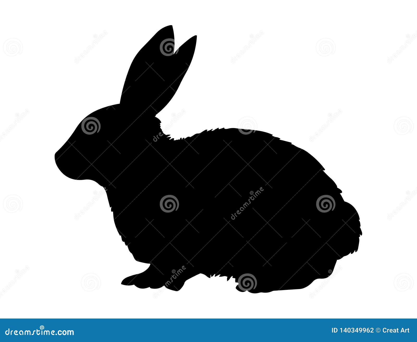 Silhouetterabbit Clipart And Illustrations