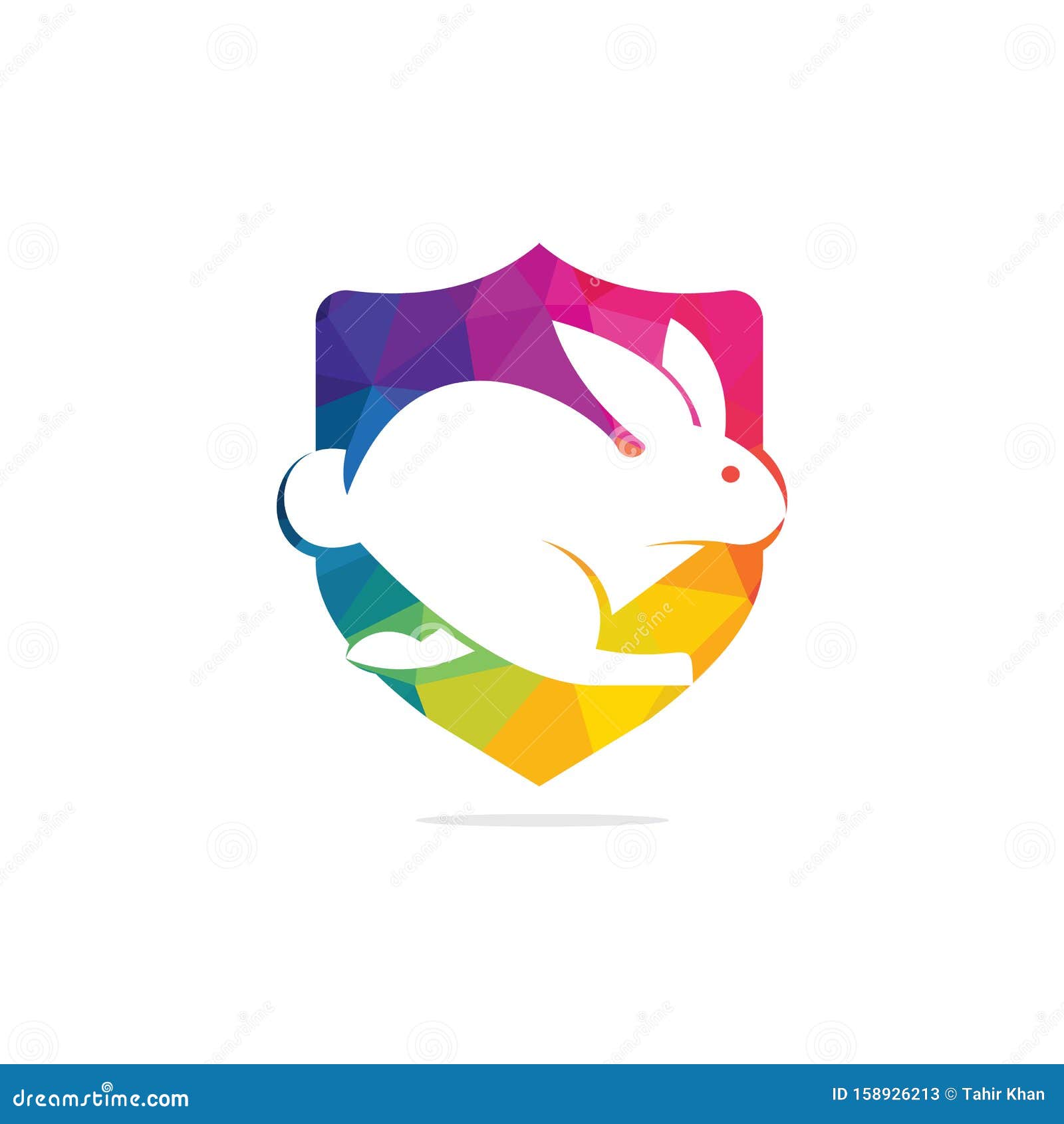 Rabbit vector logo design. stock vector. Illustration of business ...