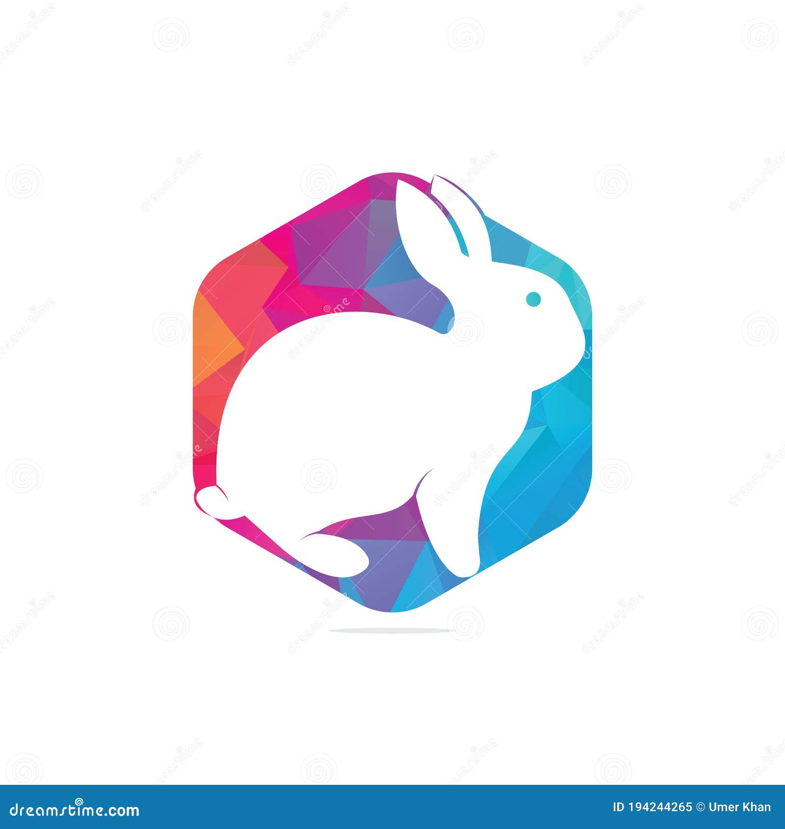 Rabbit vector logo design. stock vector. Illustration of business ...