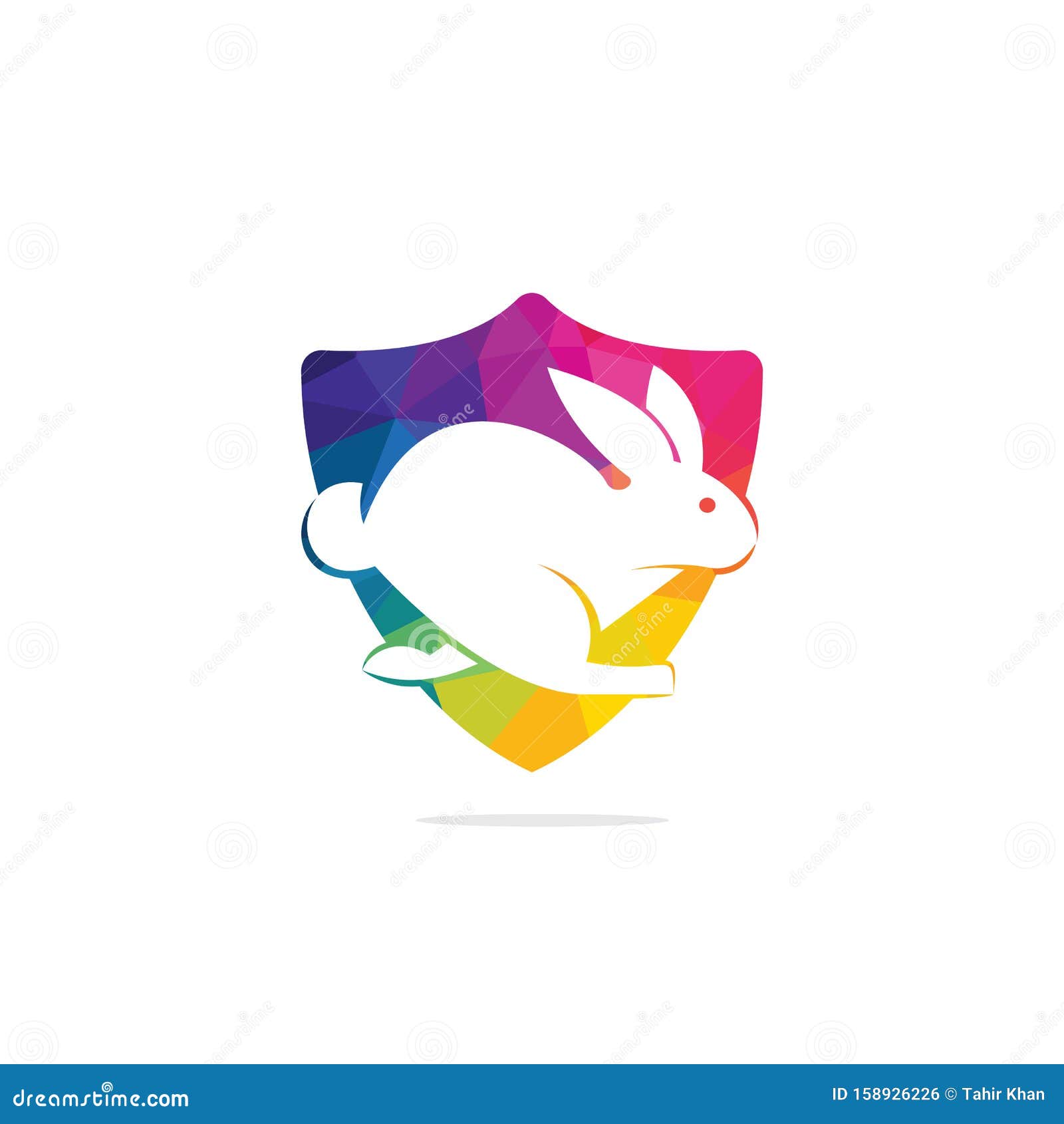 Rabbit vector logo design. stock illustration. Illustration of mammal ...