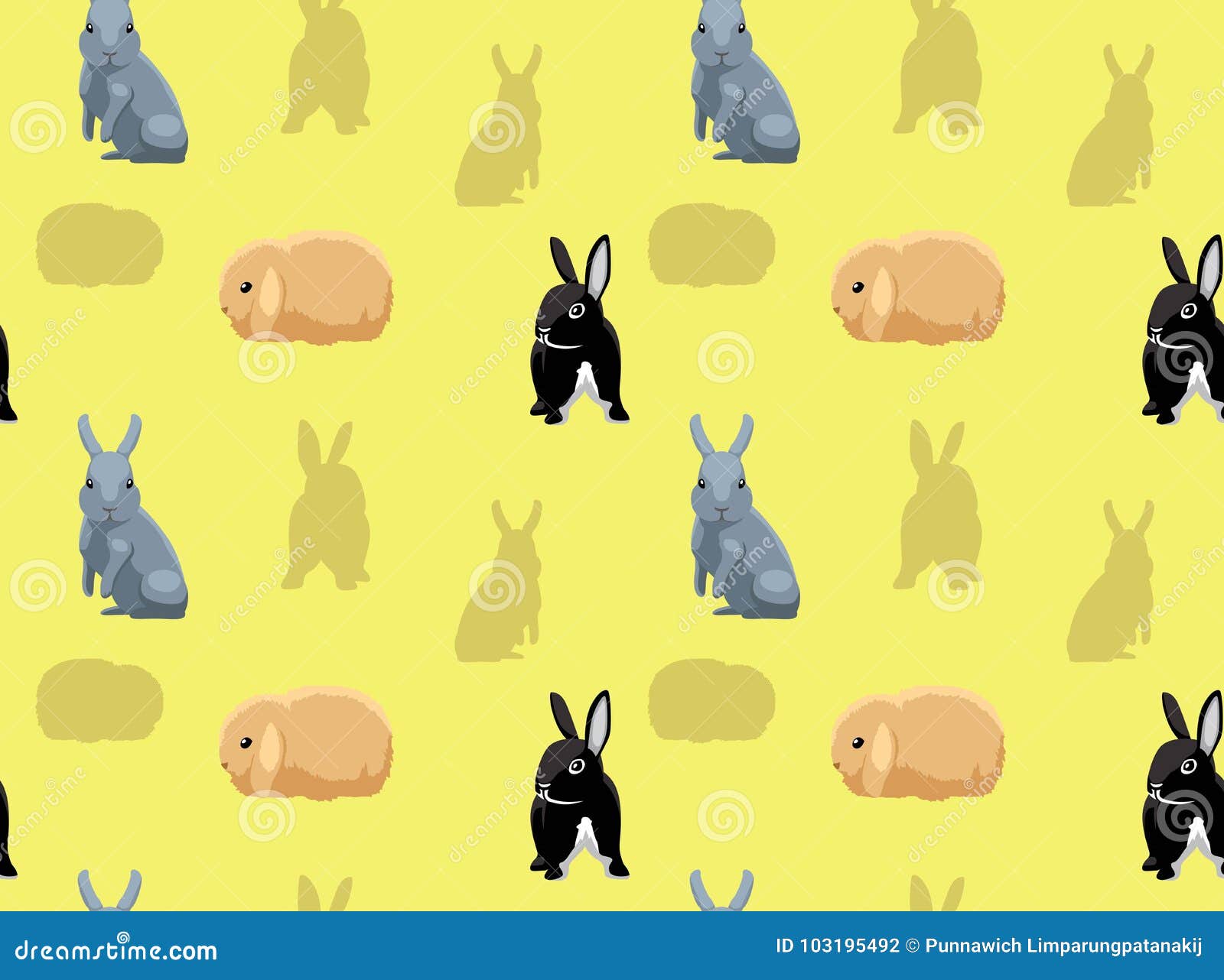 Rabbit Wallpaper 2 stock vector. Illustration of cartoon - 103195492