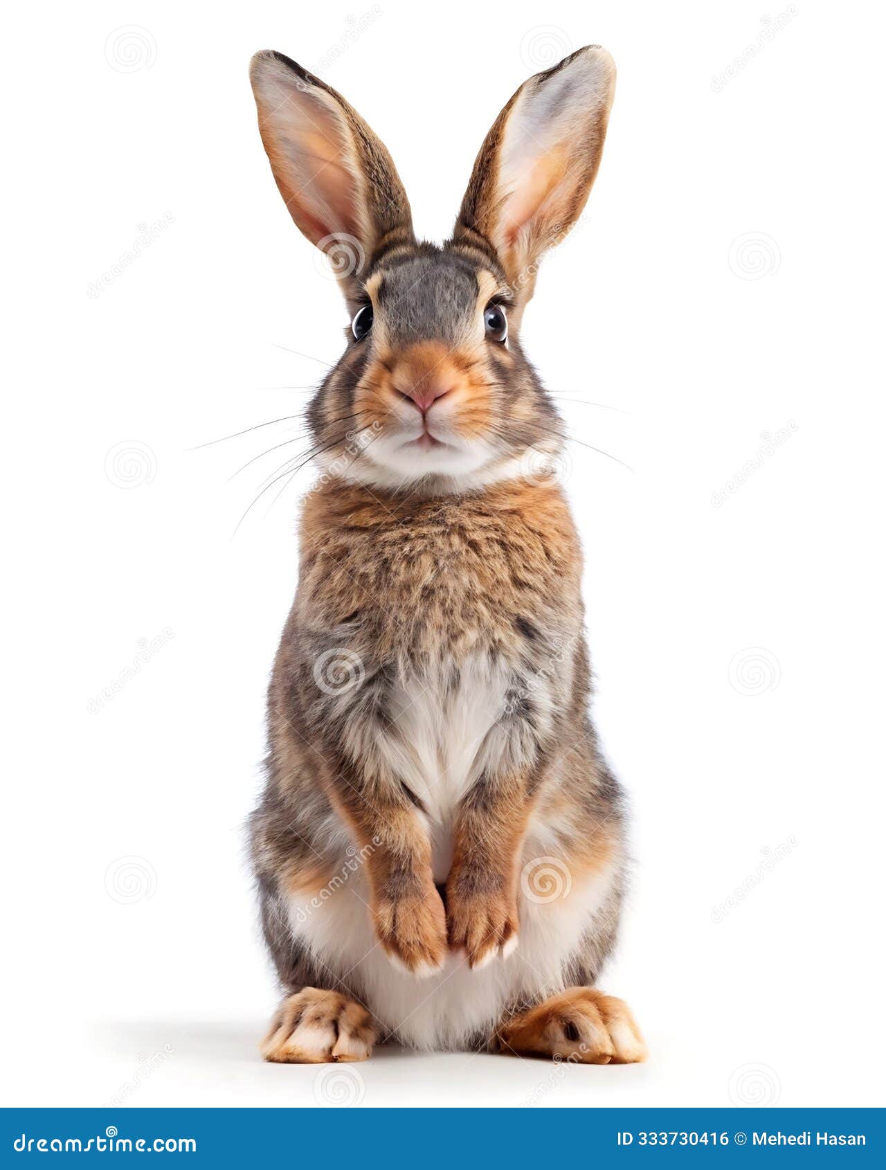 Rabbit white background stock illustration. Illustration of wildlife ...