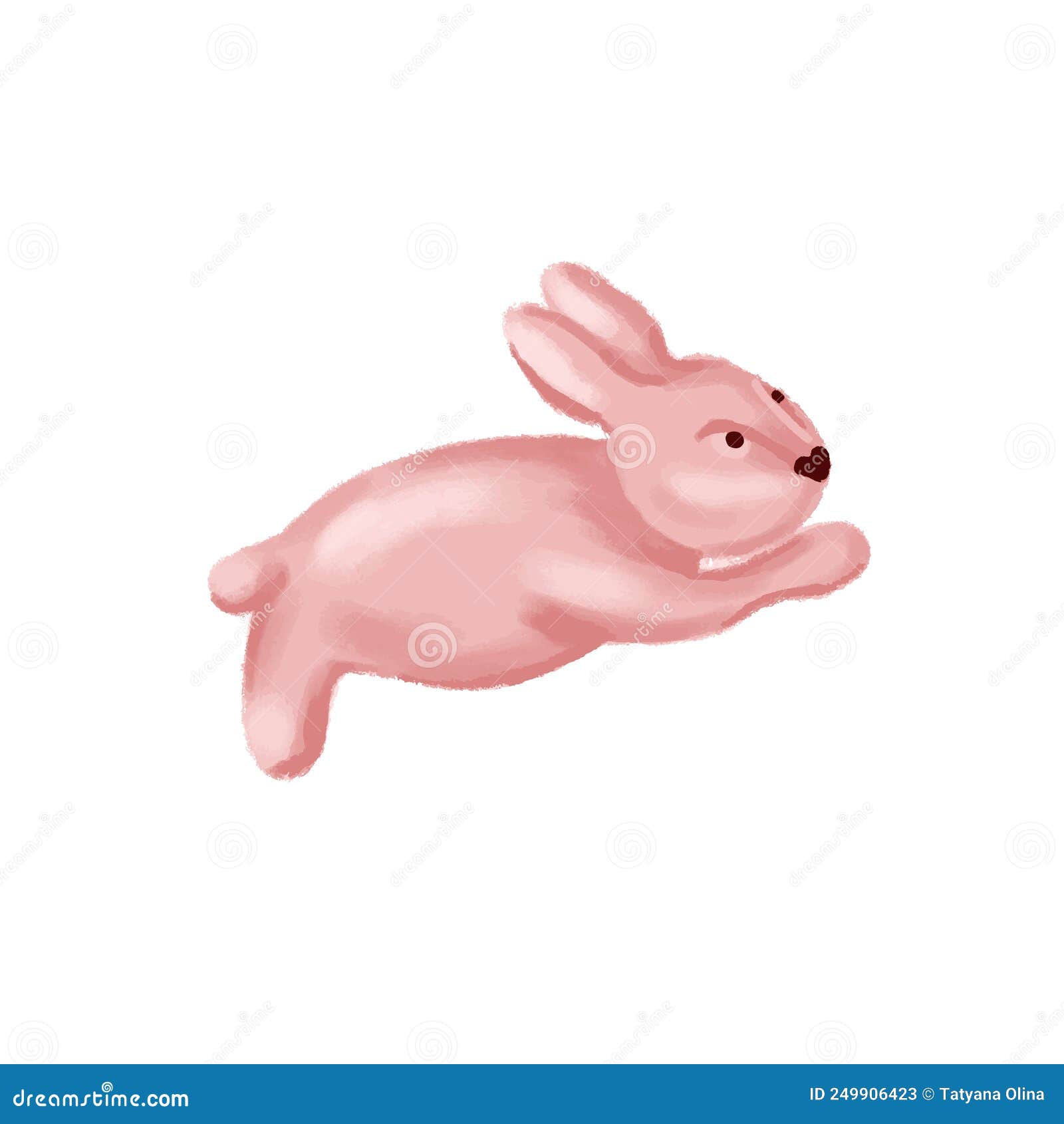 Rabbit on a White Background. Hand-drawn Vector Illustration Stock ...