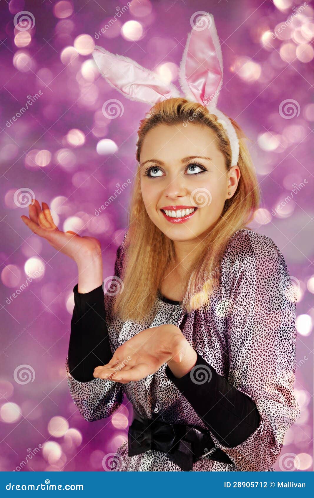 Rabbit woman stock photo. Image of face, human, costume - 28905712