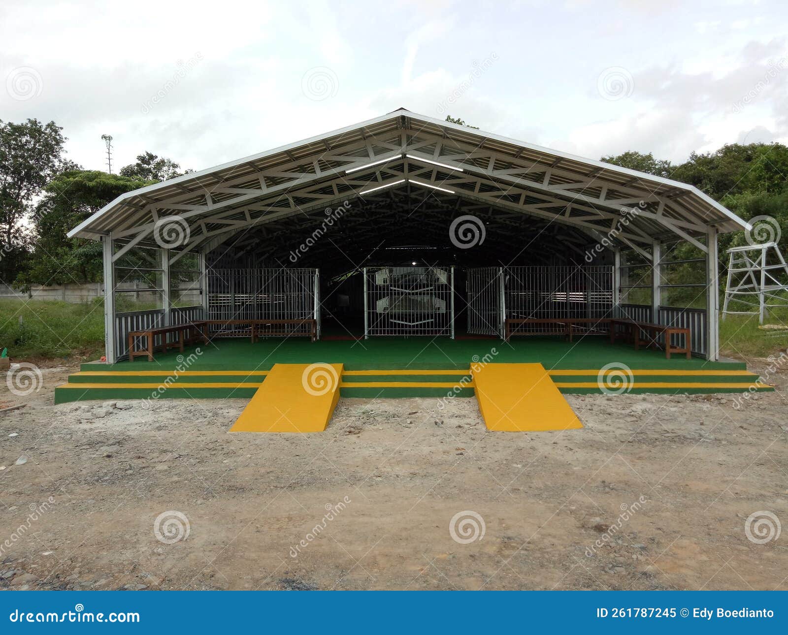 Rabbitri Breeding House stock image. Image of arch, landmark - 261787245