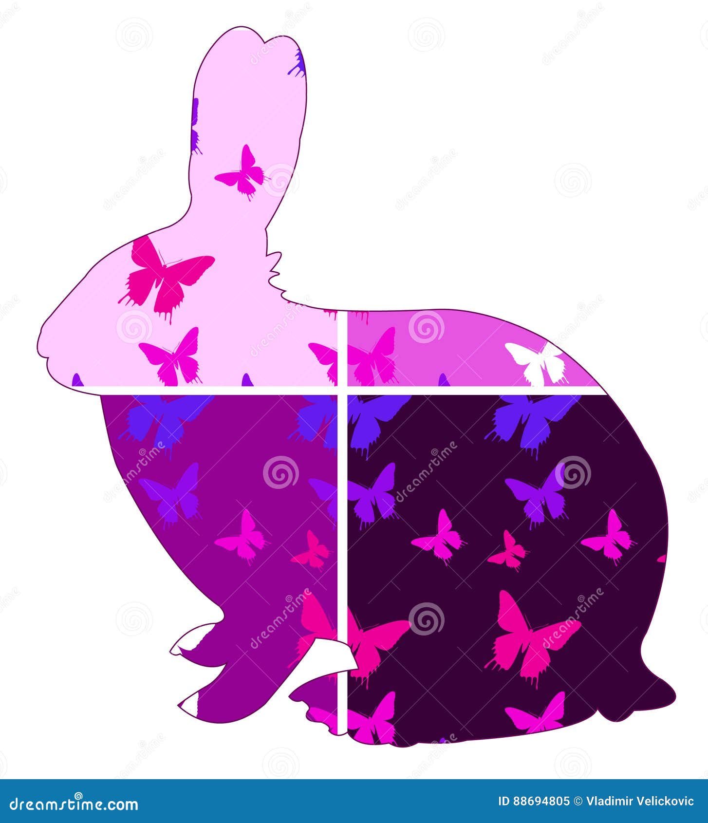 Rabbits design stock vector. Illustration of rabbit, file - 88694805