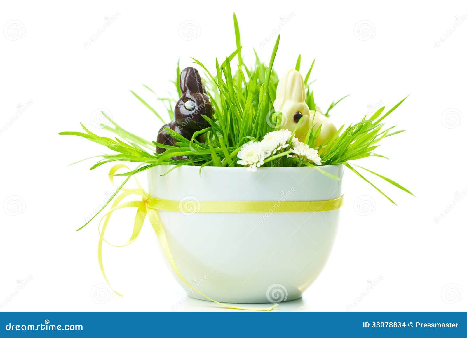 Rabbits in grass stock photo. Image of craft, march, artistic - 33078834