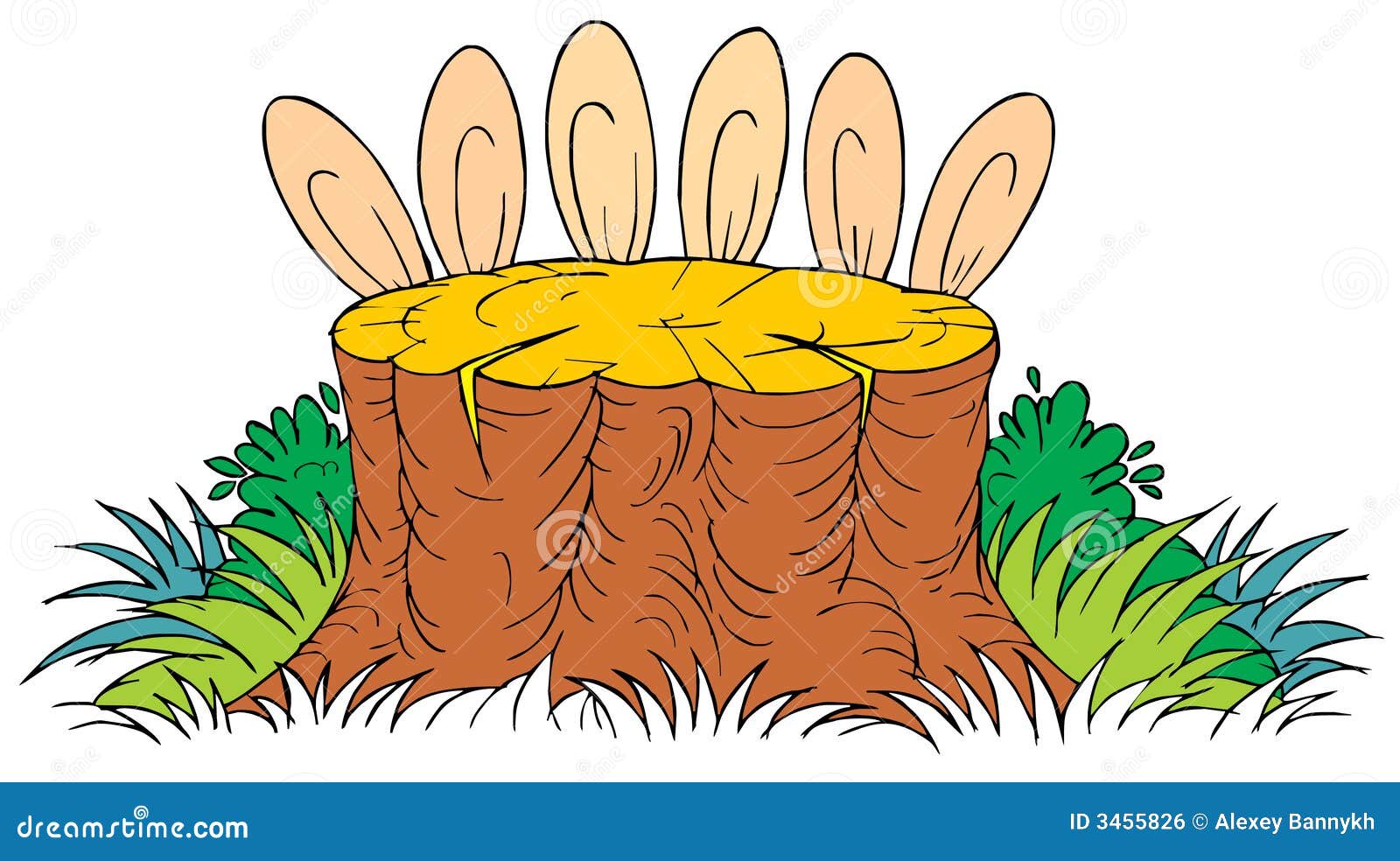 Rabbits (vector clip-art) stock vector. Illustration of album - 3455826