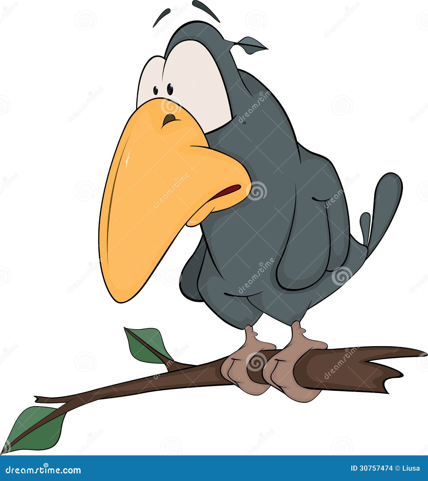 Rabe Von Märchen. Karikatur Vektor Abbildung - Illustration von ...