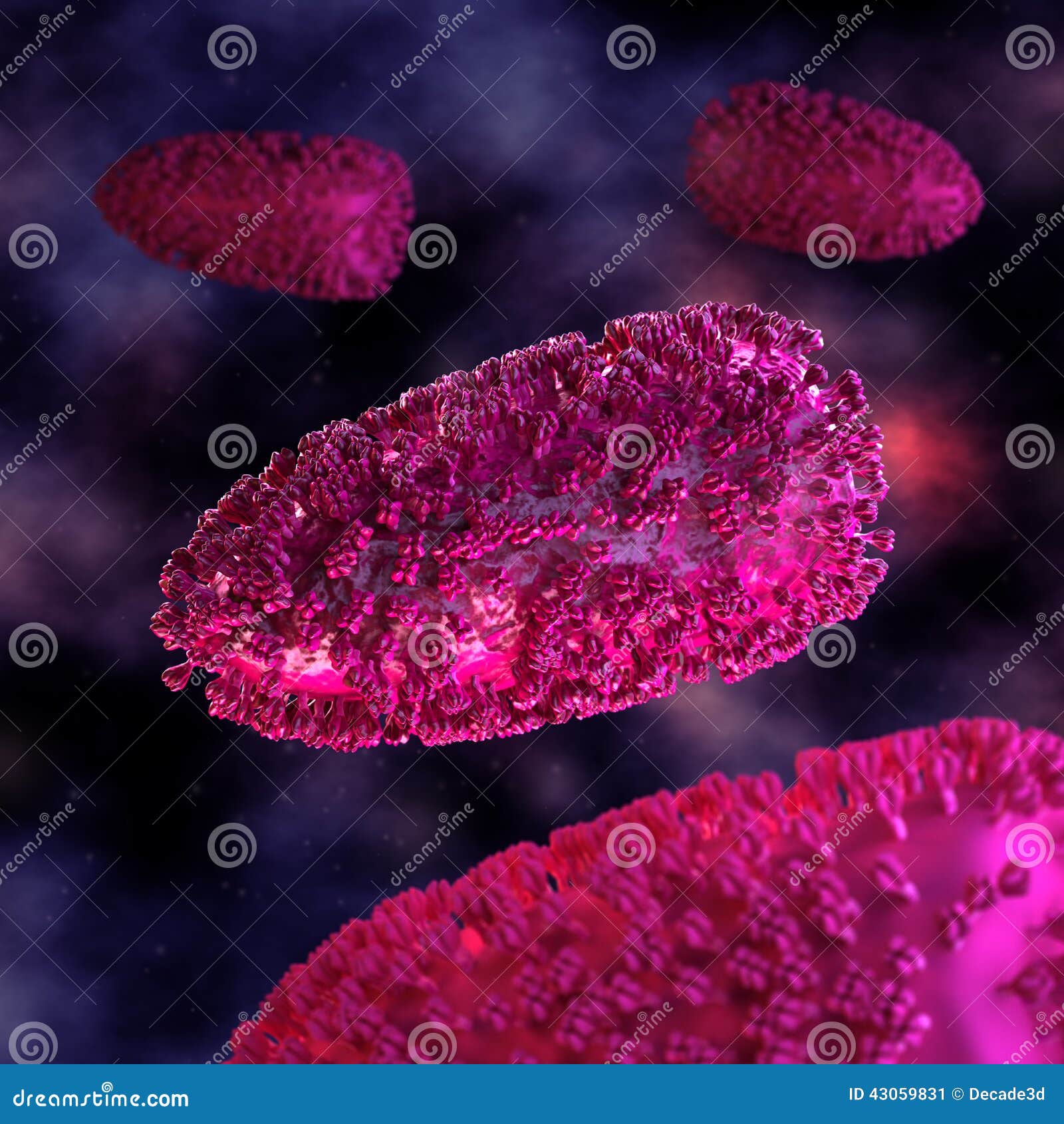 Rabies Cell - In Fluid Royalty-Free Stock Photo | CartoonDealer.com ...