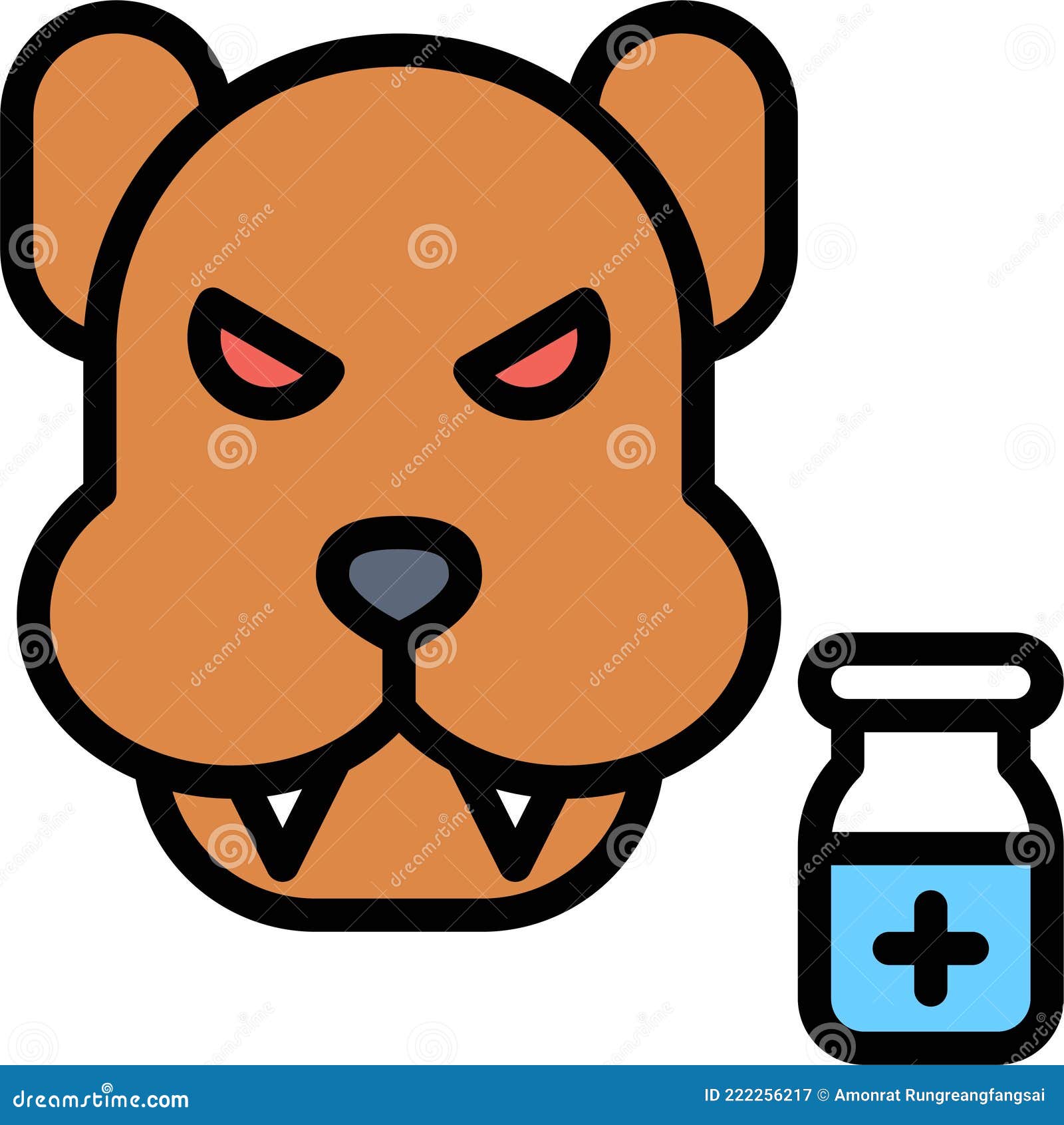 Rabies Vaccine Vector. Cartoon. Isolated Art On White Background ...