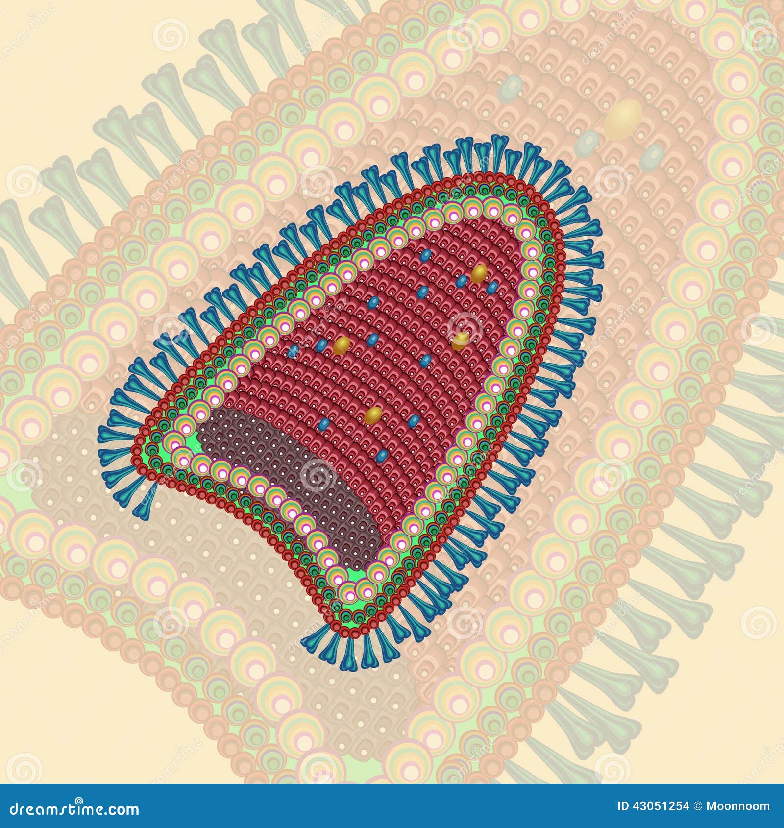 Rabies Virus. Background. Eps 10. Stock Vector - Illustration of ...