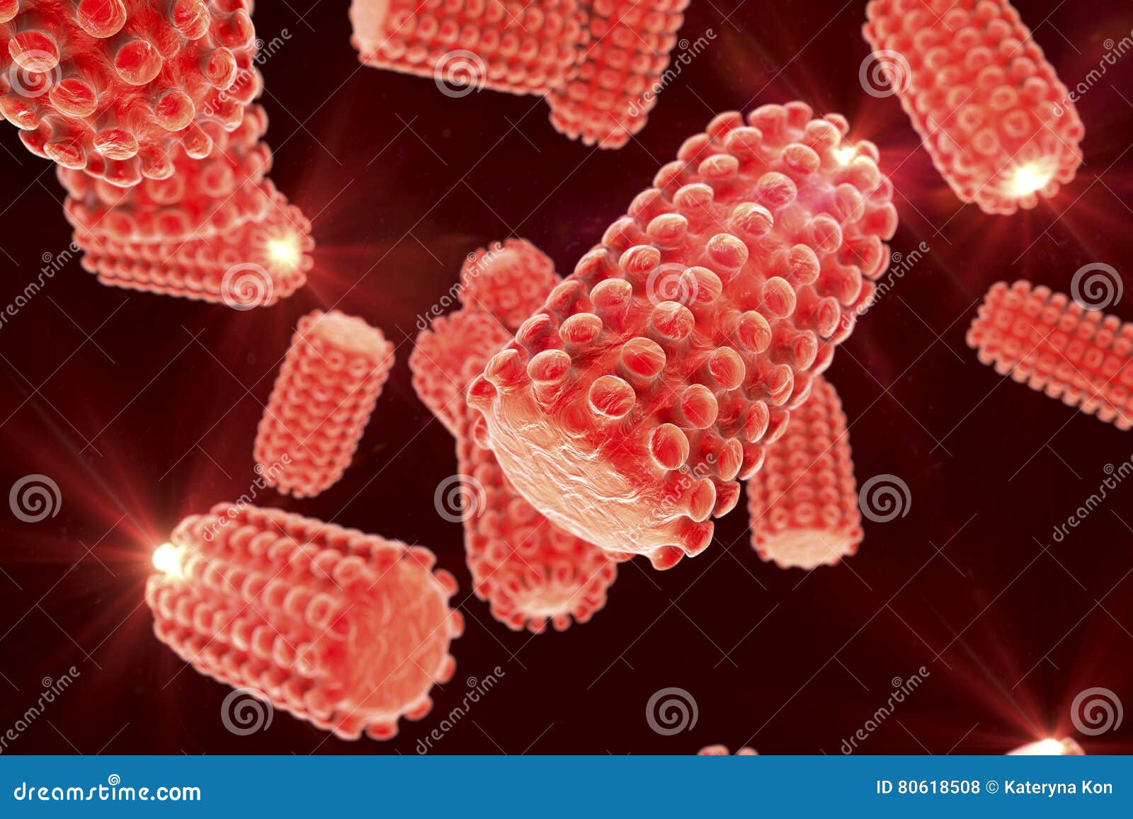 Rabies virus illustration stock illustration. Illustration of dark ...