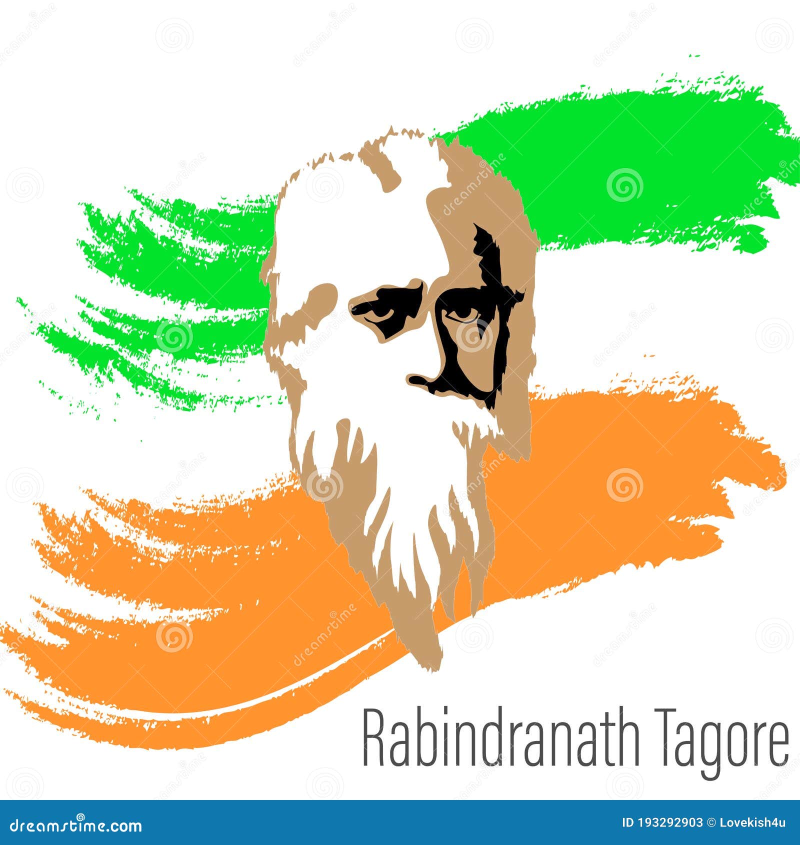 Rabindranath Tagore a Poet and Socialist from Bengal Editorial Stock ...