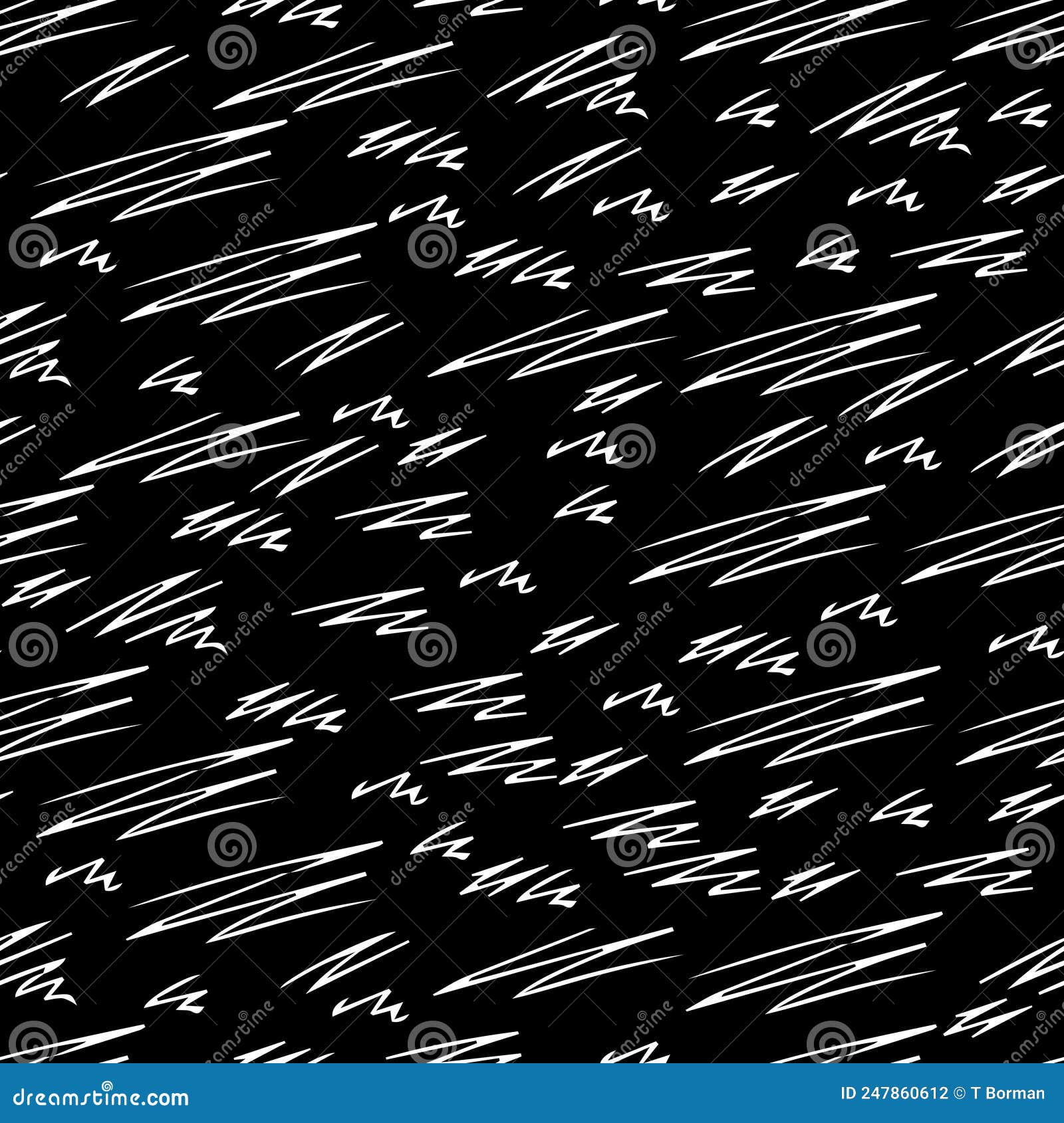 Rabisco De Rabisco De Vetor Sem Costura Ilustração do Vetor ...