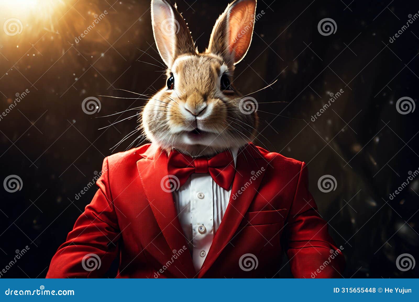 Rabit In Red Suit Stock Photography | CartoonDealer.com #315655448