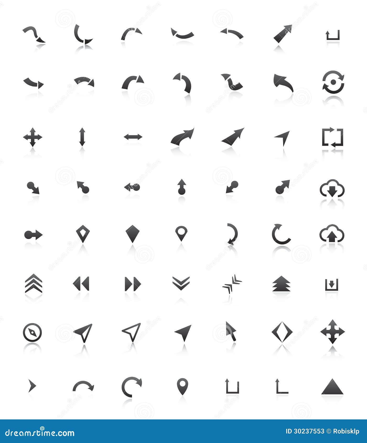 Icone della freccia illustrazione vettoriale. Illustrazione di ...