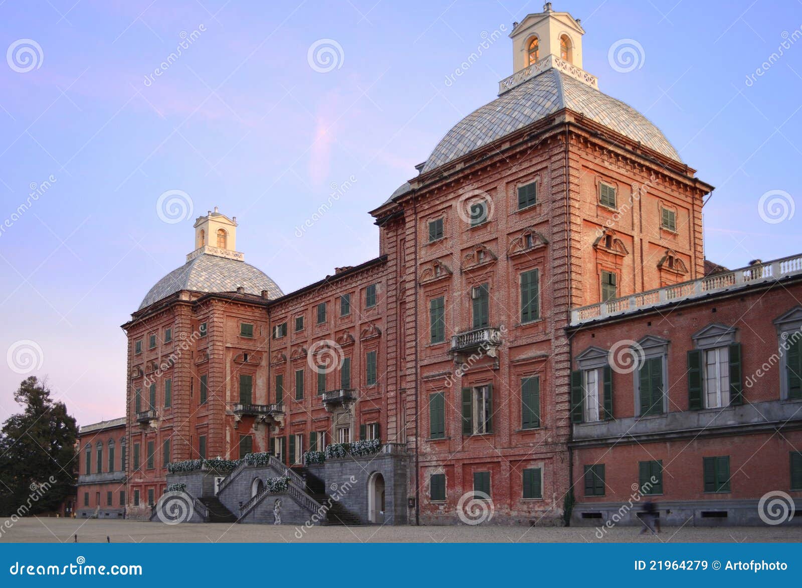 Racconigi Palace, North Side Stock Image - Image of grey, architecture ...