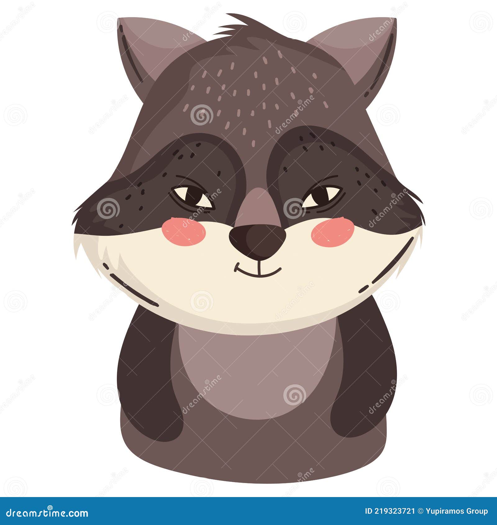 Raccoon animal cartoon stock vector. Illustration of wild - 219323721