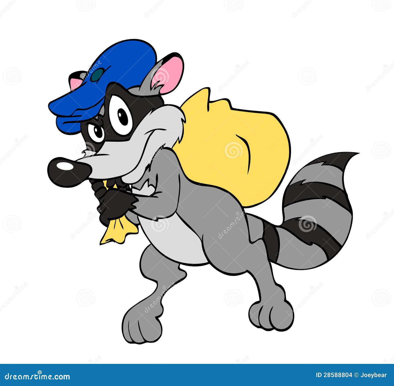 Raccoon Burglar stock vector. Image of wildlife, sneaky - 28588804