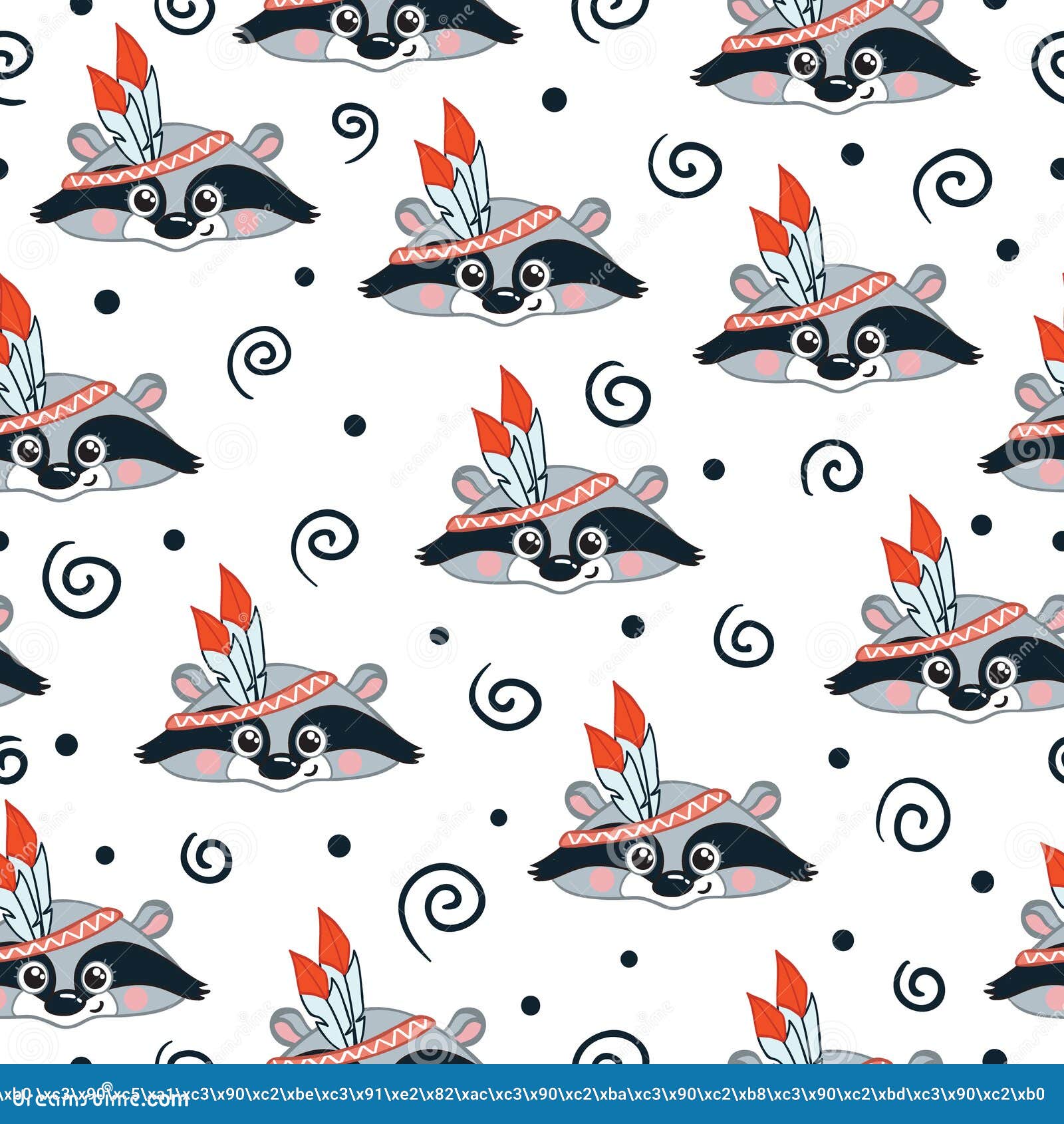 Raccoon Doodle. Hand Drawn Lines Cartoon Vector Illustration Isolated ...