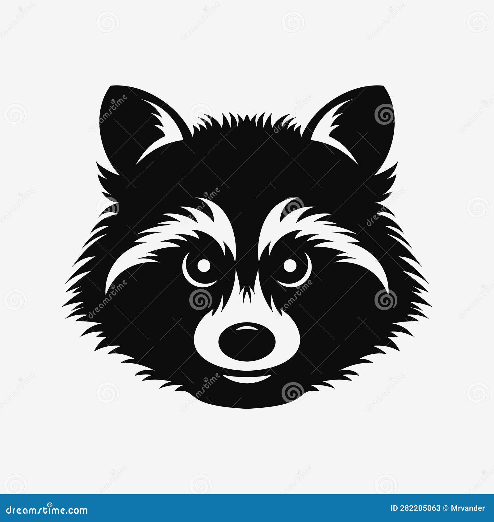 Raccoon Head, Face Logo. Vector Icon Template Stock Vector ...