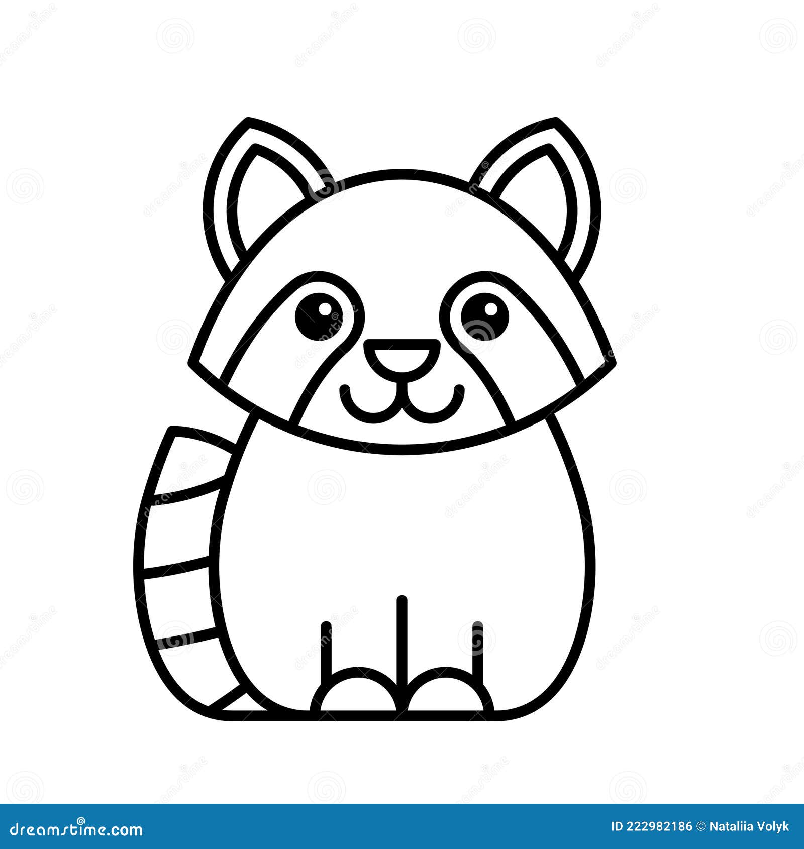 Raccoon icon stock vector. Illustration of adorable - 222982186