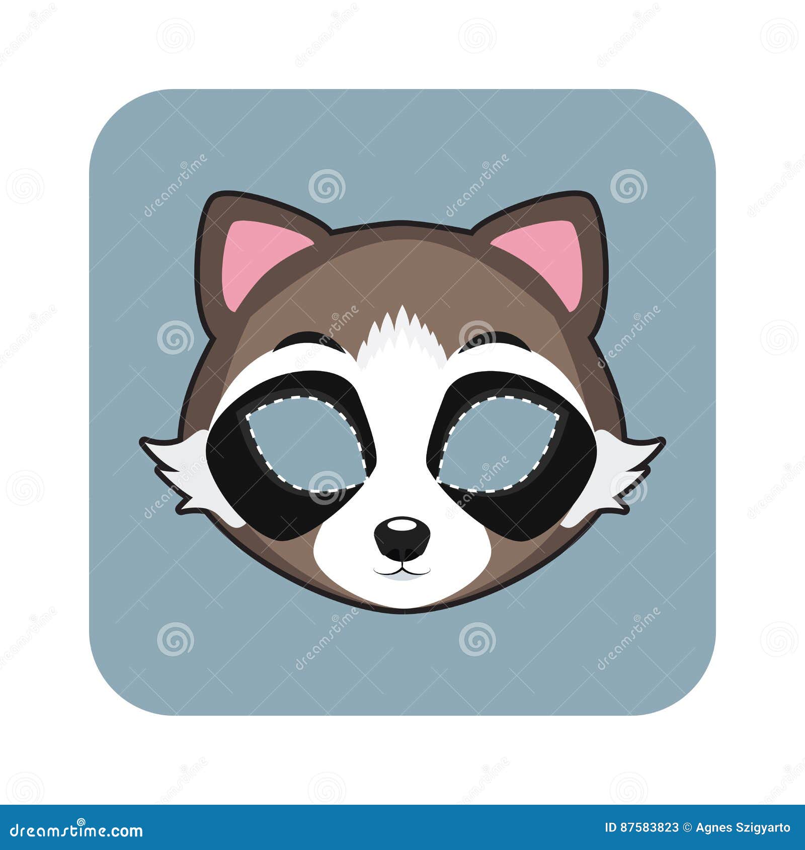 Gas Mask Raccoon Mascot, Sport Or Esports Racoon Logo Emblem Cartoon ...
