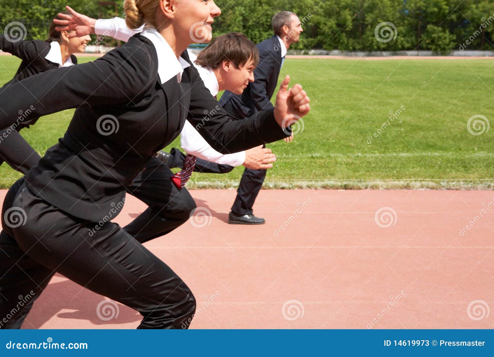 Race stock image. Image of competitor, businessman, female - 14619973