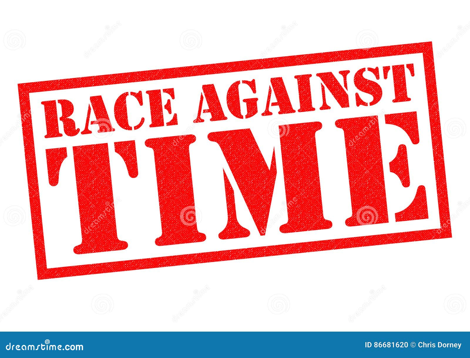 Race Against Time Clock Vs Runner Finish Line Royalty-Free Stock Photo ...