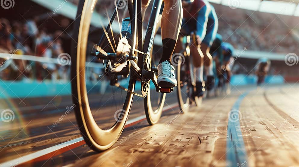 A Race Against Time on the Track Stock Image - Image of competing ...