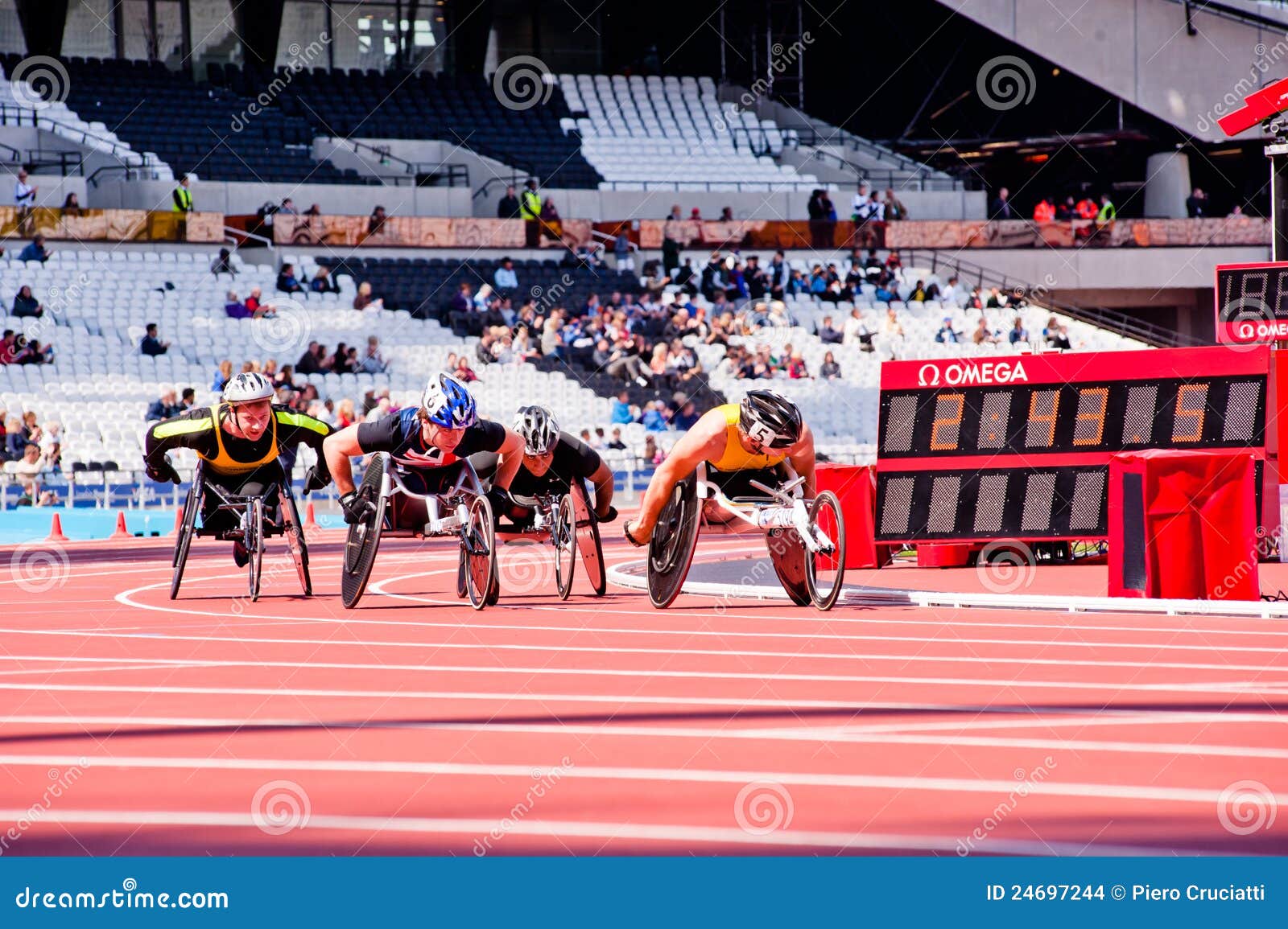 Race of Athletes on Wheelchairs Editorial Stock Image - Image of ...