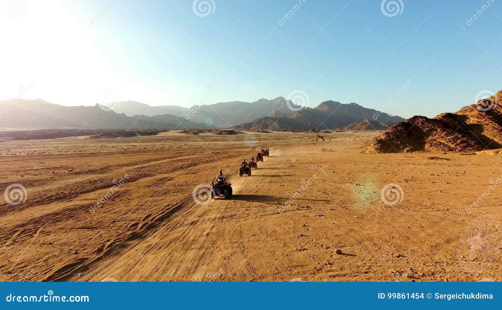 Race on the ATV in the Desert Editorial Stock Image - Image of ...