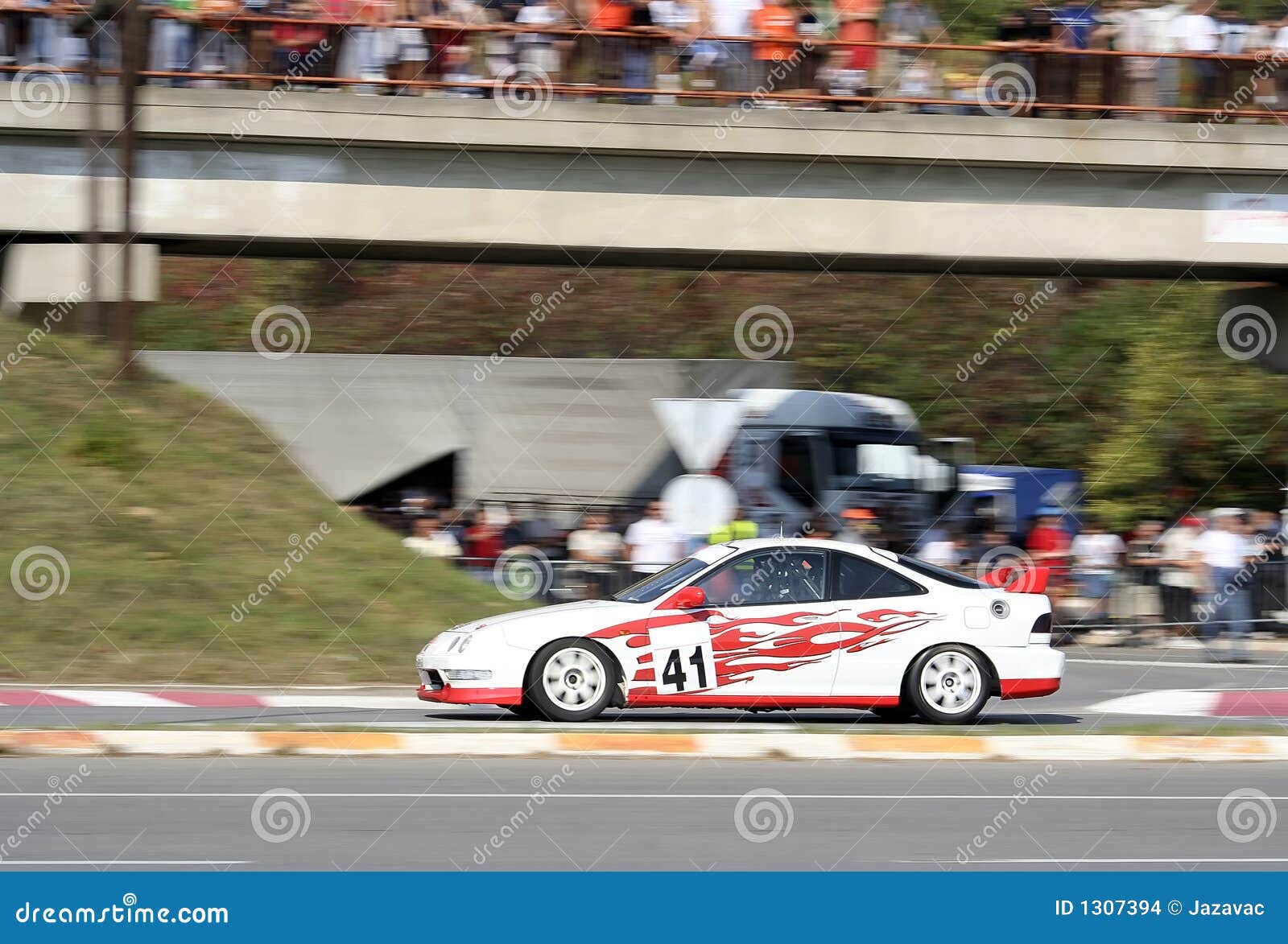Race car stock photo. Image of winning, action, blurred - 1307394