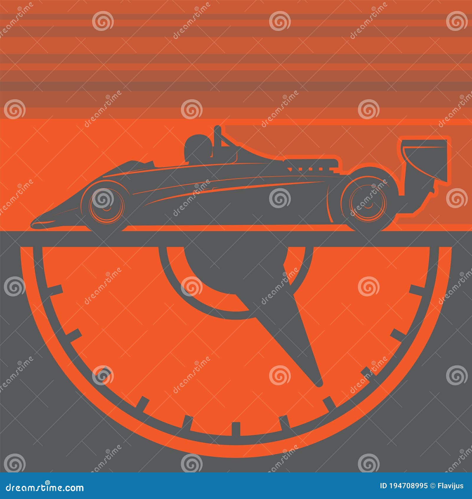 Race car abstract stock vector. Illustration of automobile - 194708995