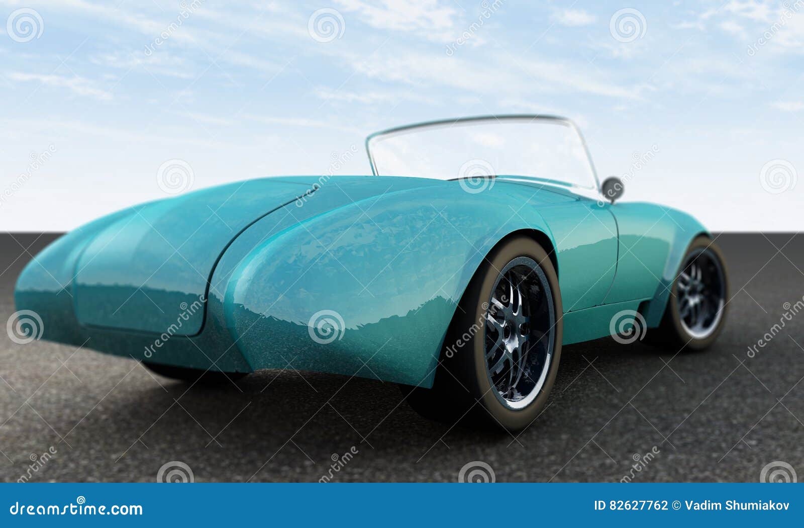 Race Car Close Up Front View on a Track Leading the Pack with Mo Stock ...