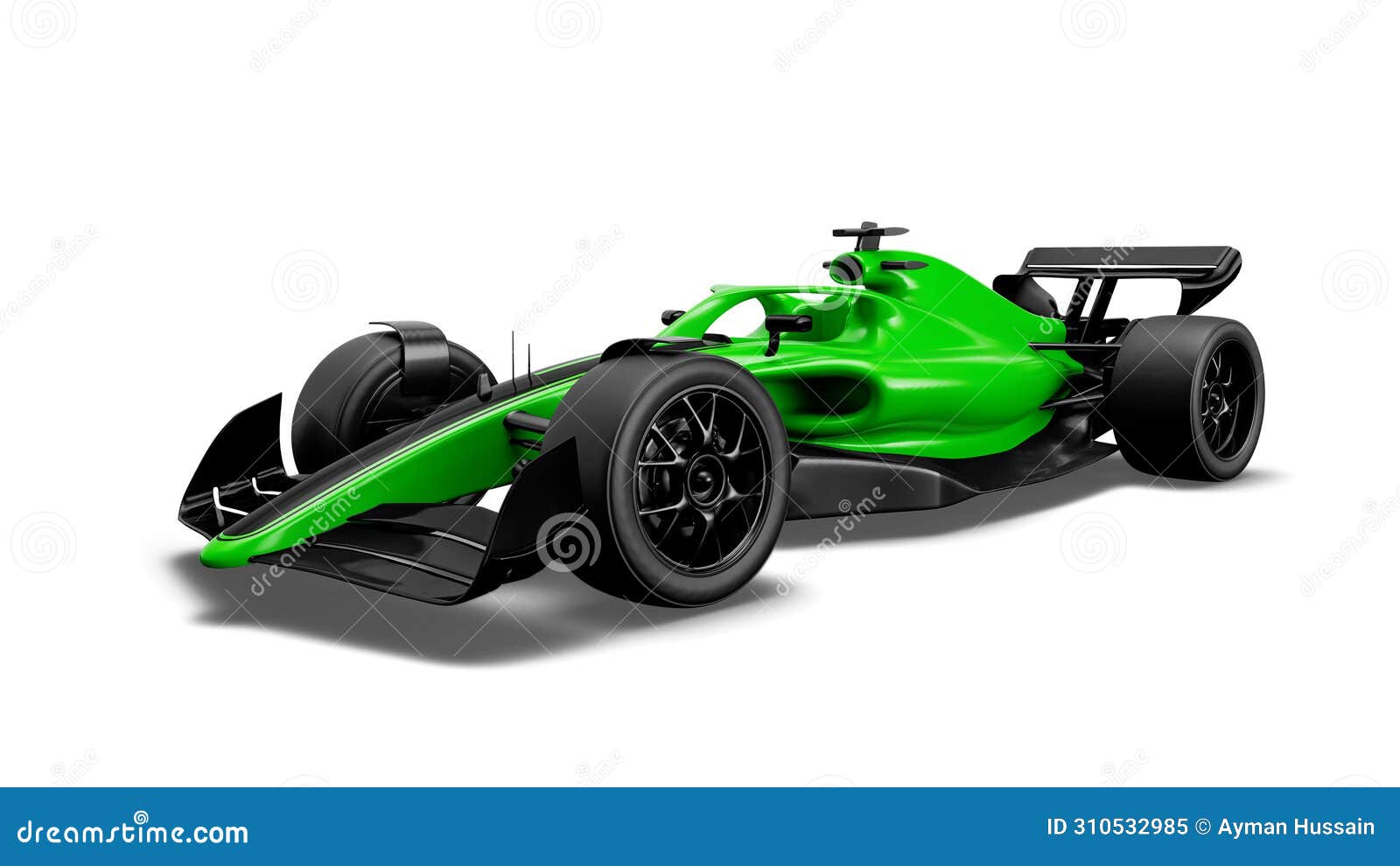 Race Car. 3d Rendering. 3d Illustration Stock Illustration ...