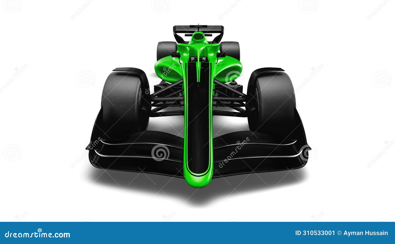 Race Car. 3d Rendering. 3d Illustration Stock Illustration ...